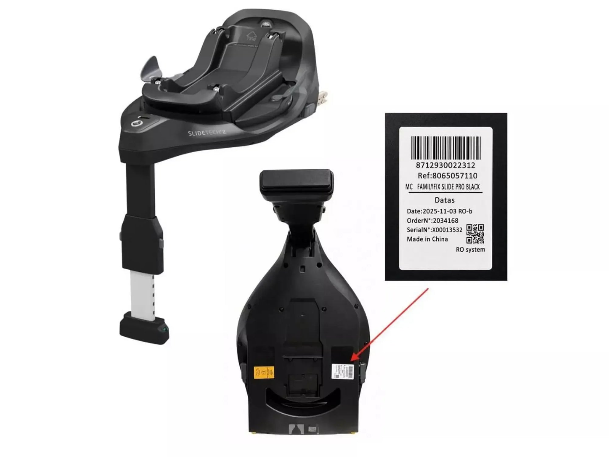 FamilyFix Slide Pro ISOFIX Car Seat Base Black