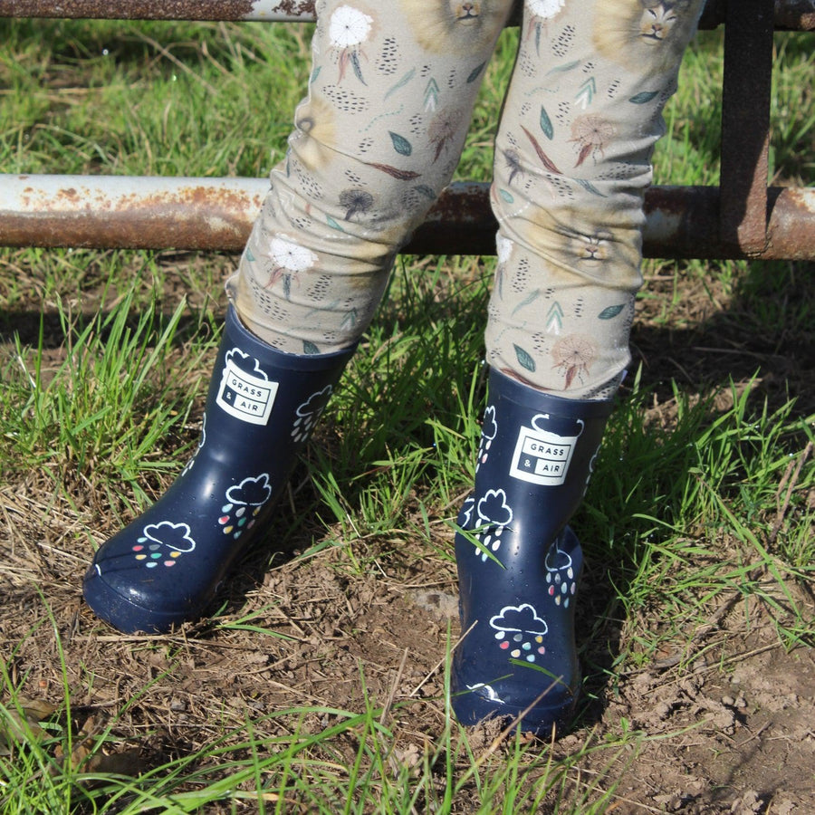 Yellow Wellies | Grass & Air - Colour Revealing Wellies | Natural Baby ...