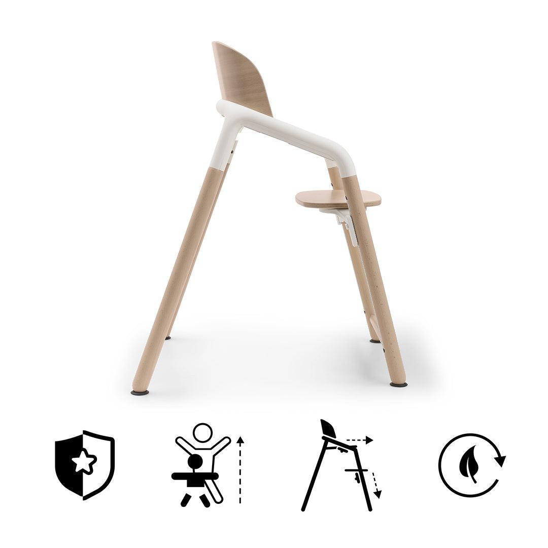 Bugaboo Giraffe Highchair - Wood/White | Natural Baby Shower