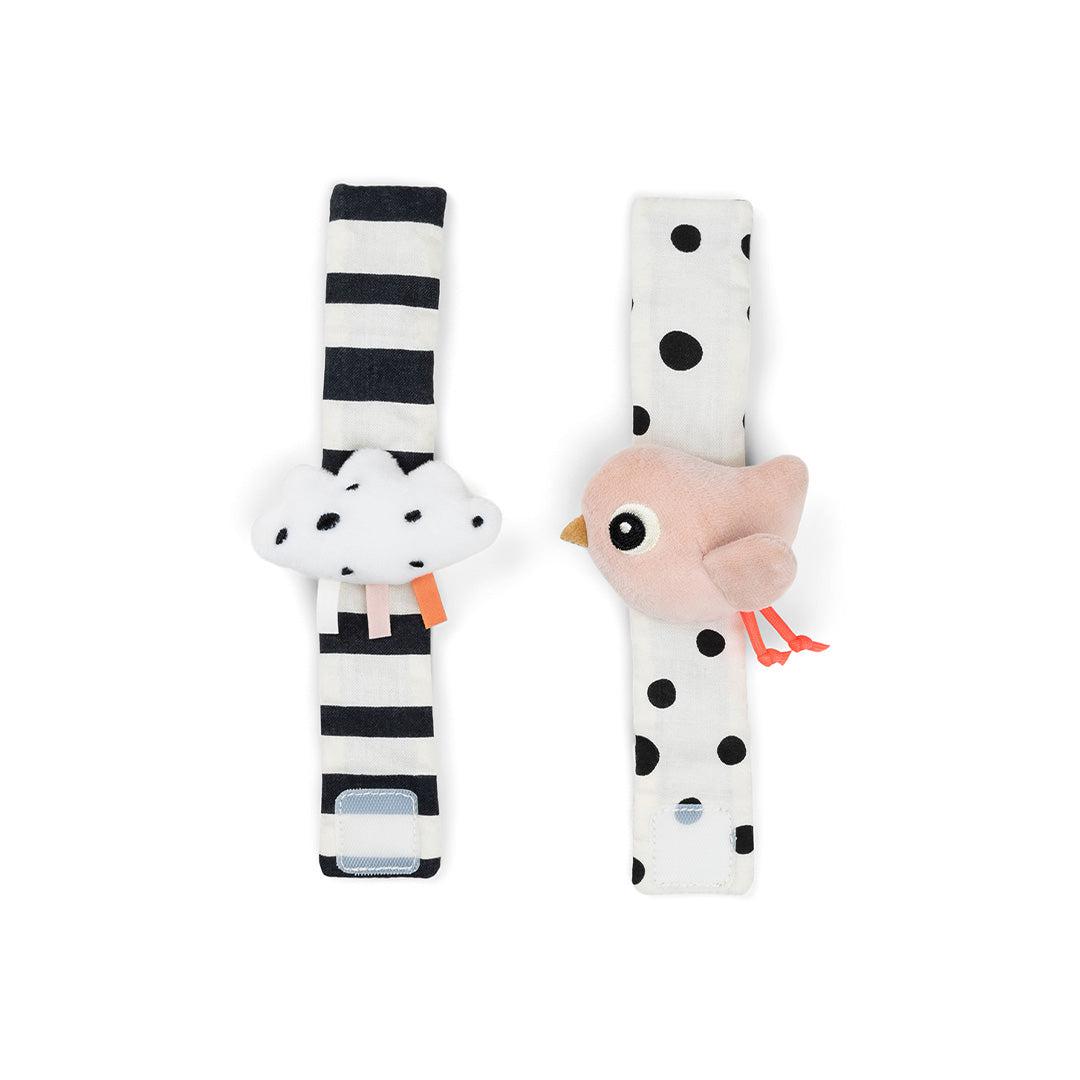 Done by Deer Wrist Rattle Set - 2 Pack - Powder - Happy Clouds Baby ...