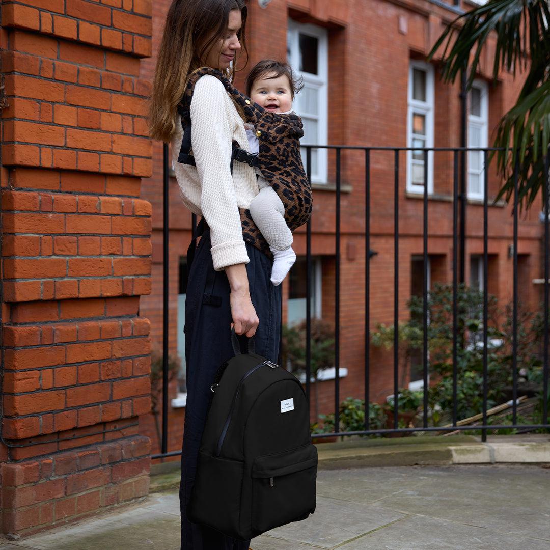 Finnson Ana Eco Changing Backpack - Black | Natural Baby Shower