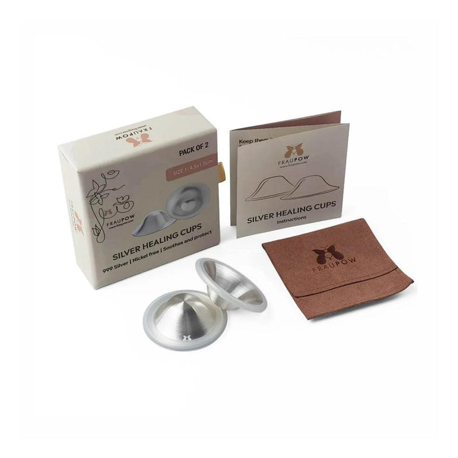 Fraupow Silver Healing Breast Cup - 2 Pack - Silver