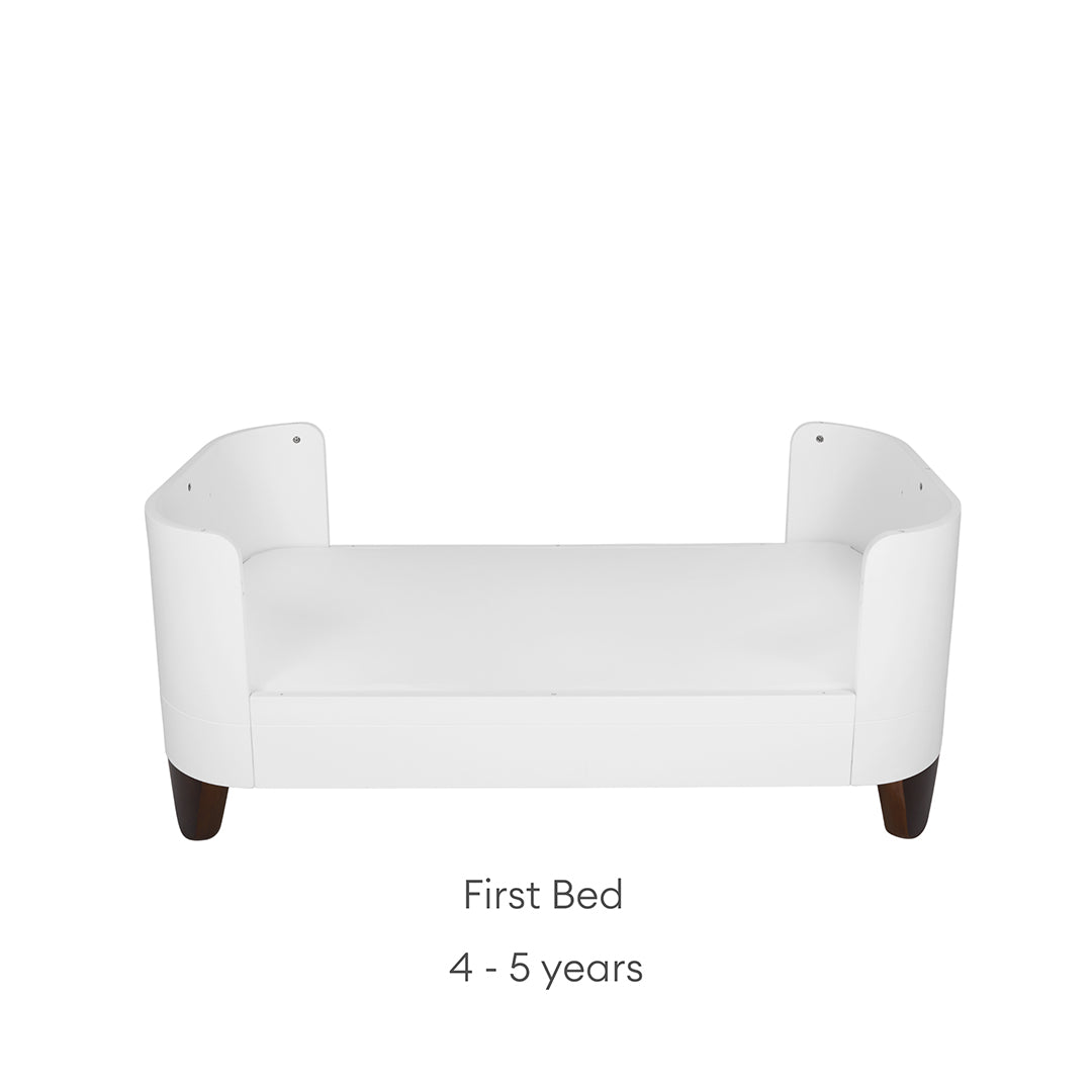 Gaia Baby Serena Mini Cot Bed Extension - White