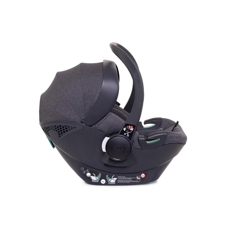 iCandy Cocoon Infant Car Seat + Base - Dark Grey