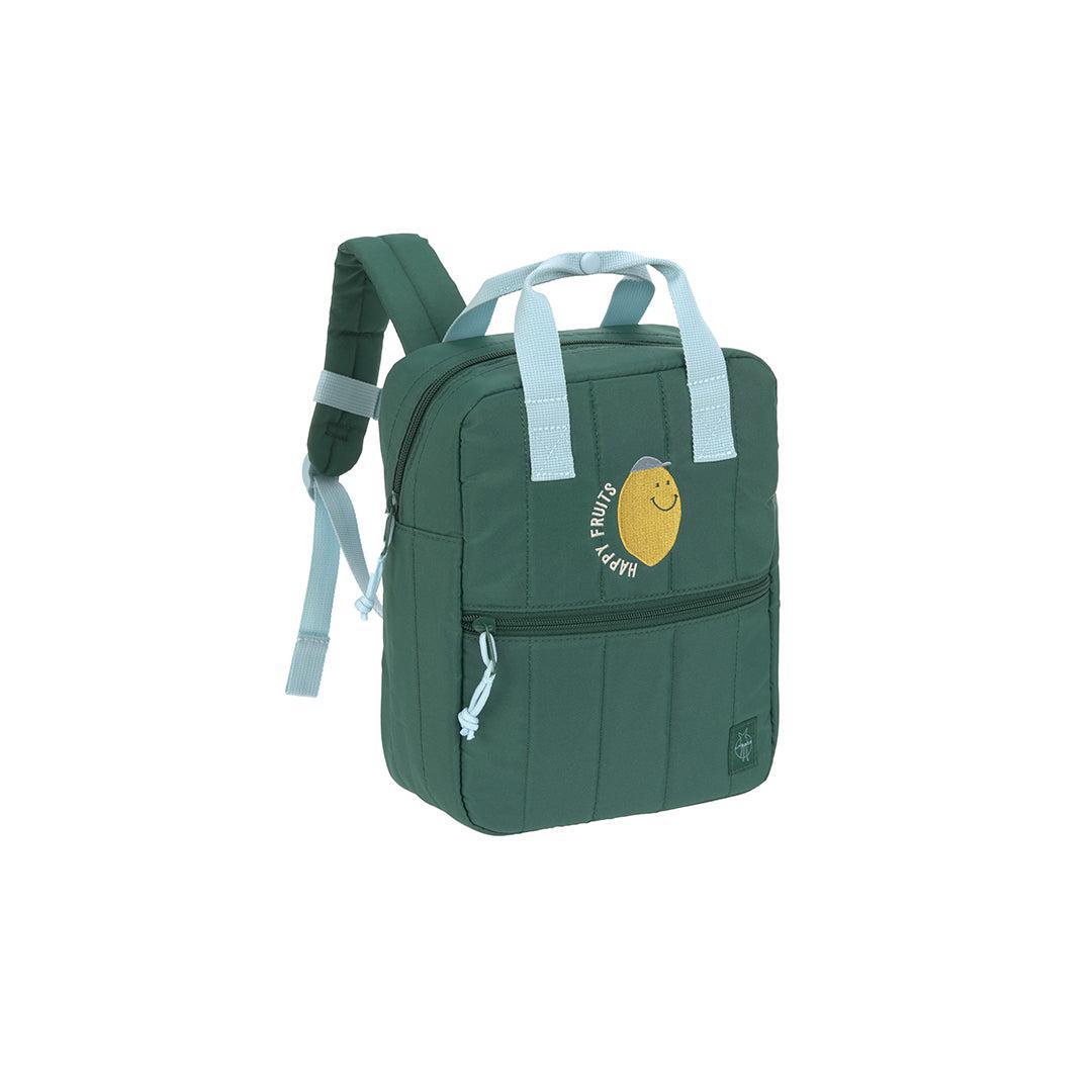 Lassig Mini Square Backpack - Dark Green/Light Blue - Little Gang Lemo