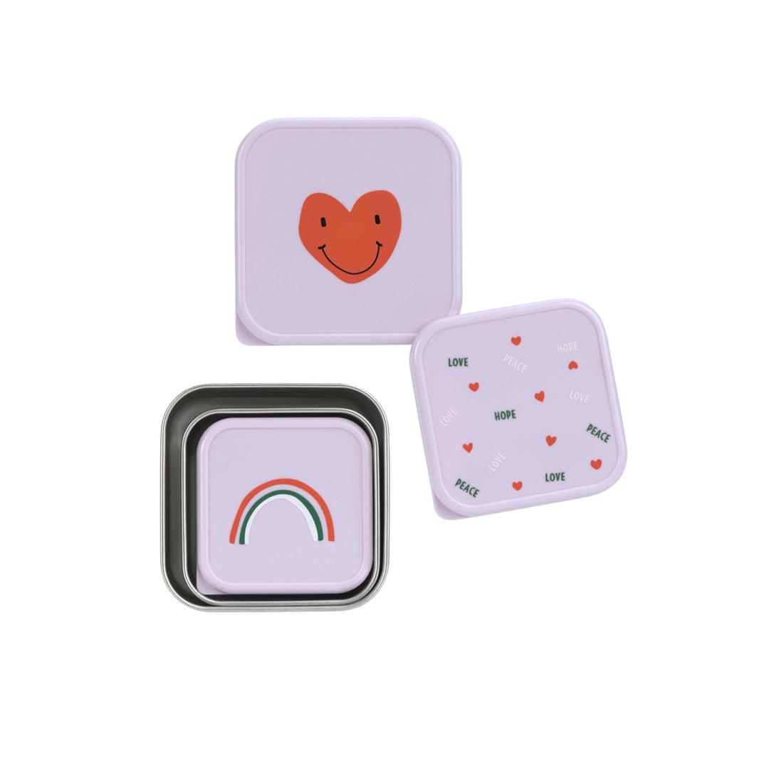 Lassig Stainless Steel Snackbox - Happy Rascals - 3 Pack - Lavender ...