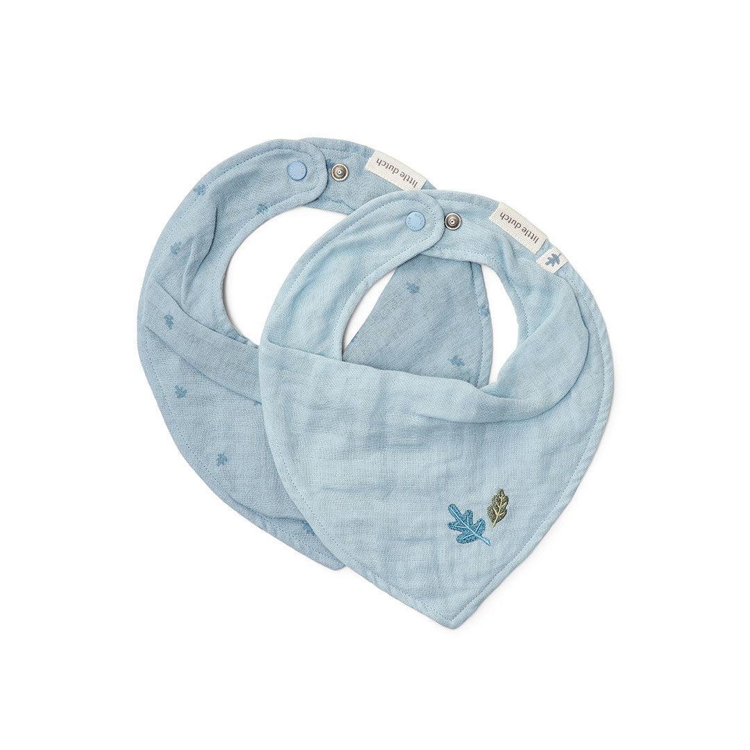 Little Dutch Bandana Bib Set of 2 - Pure Denim Blue