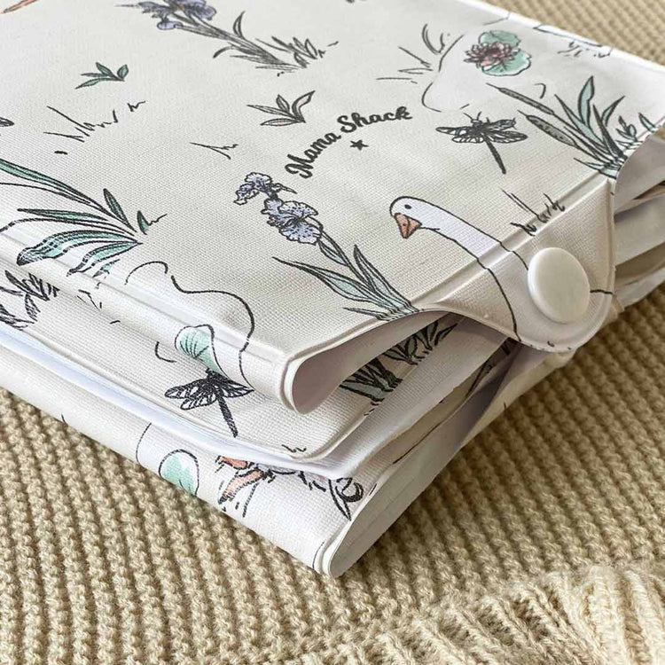 Mama Shack Anti Roll Changing Mat - Mono Safari