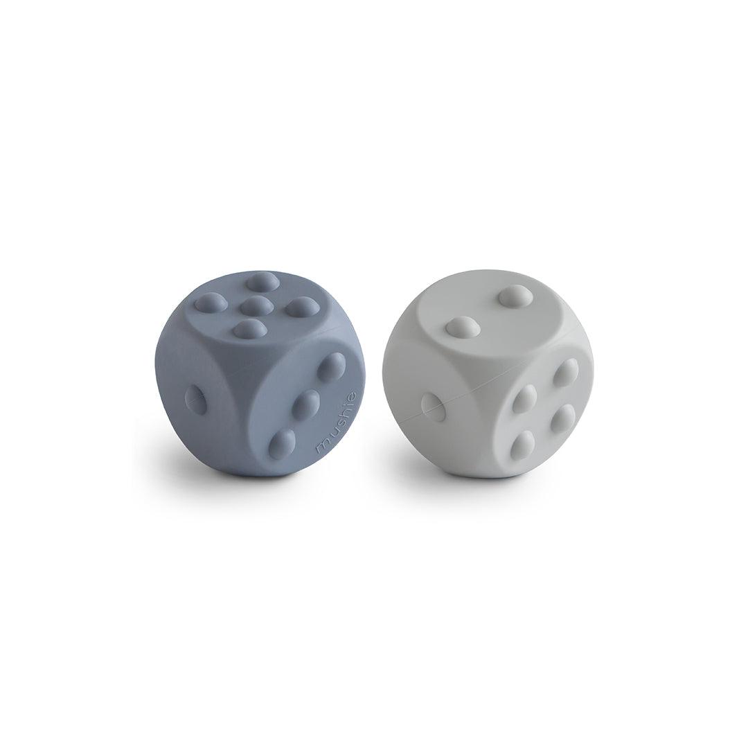 Mushie Dice Press Toy | 2-Pack - Tradewinds/Stone