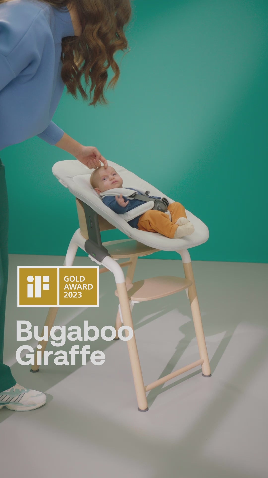 Bugaboo Giraffe Highchair - Wood/White | Natural Baby Shower