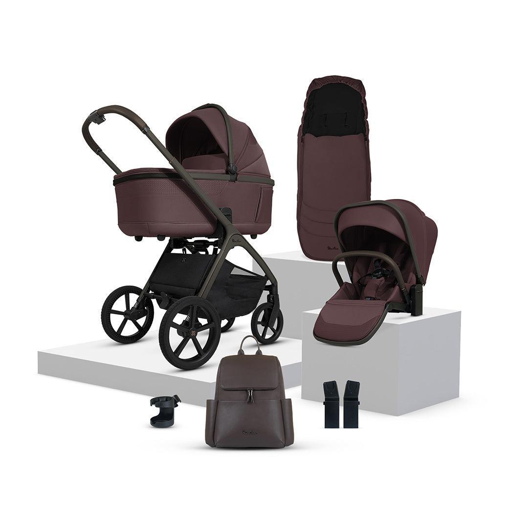 Silver Cross Cove Pushchair with Accessory Bundle - Damson