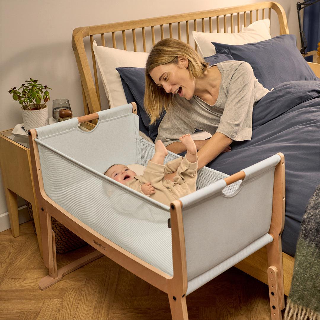 Snuz SnuzPod Studio Bedside Crib - Stockholm Natural