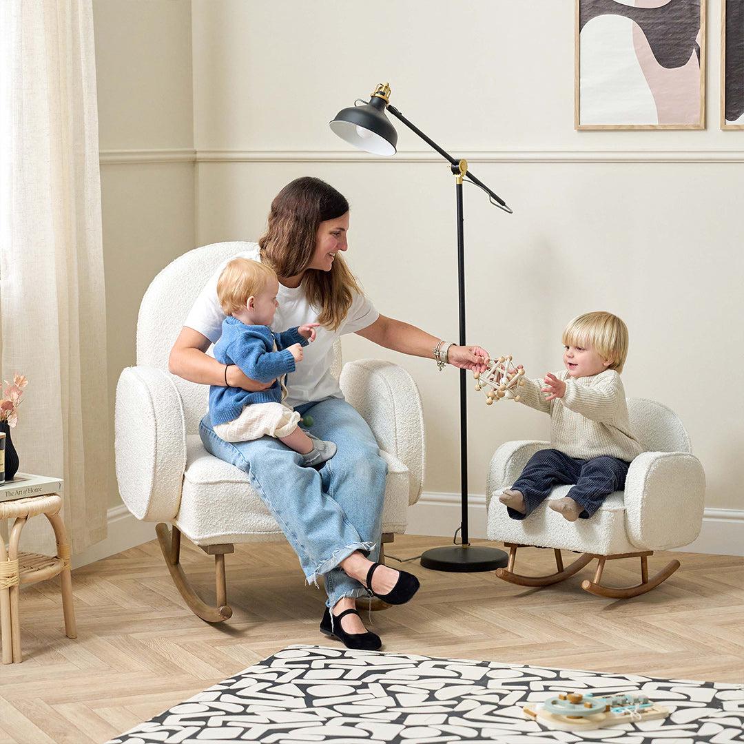 Tutti Bambini Micah Mini Me Children's Rocking Chair - Fresh Cream
