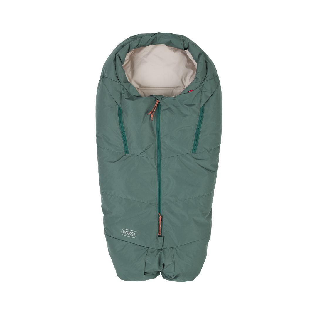 Voksi Adventure Footmuff - Dark Sea Green - Seashell Sand