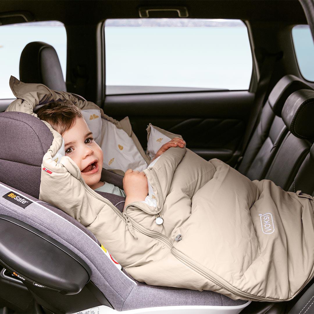 Voksi Explorer Footmuff - Seashell Sand - Wings | Natural Baby Shower