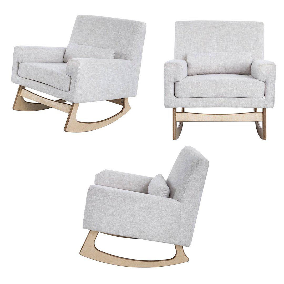 Gaia Baby Rocking Chair & Footstool - Oat Feeding Chairs | Footstools ...