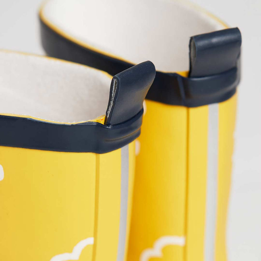 Yellow Wellies | Grass & Air - Colour Revealing Wellies | Natural Baby ...