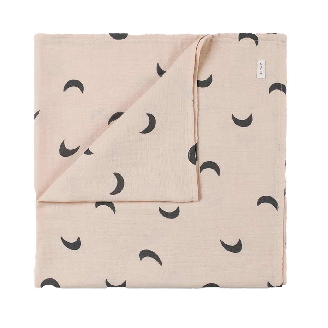 Organic Zoo Muslin - Pebble Midnight | Natural Baby Shower