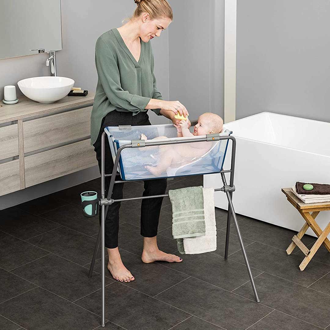 Baby Bath Stand | Stokke Flexi Stand in Grey | Natural Baby Shower