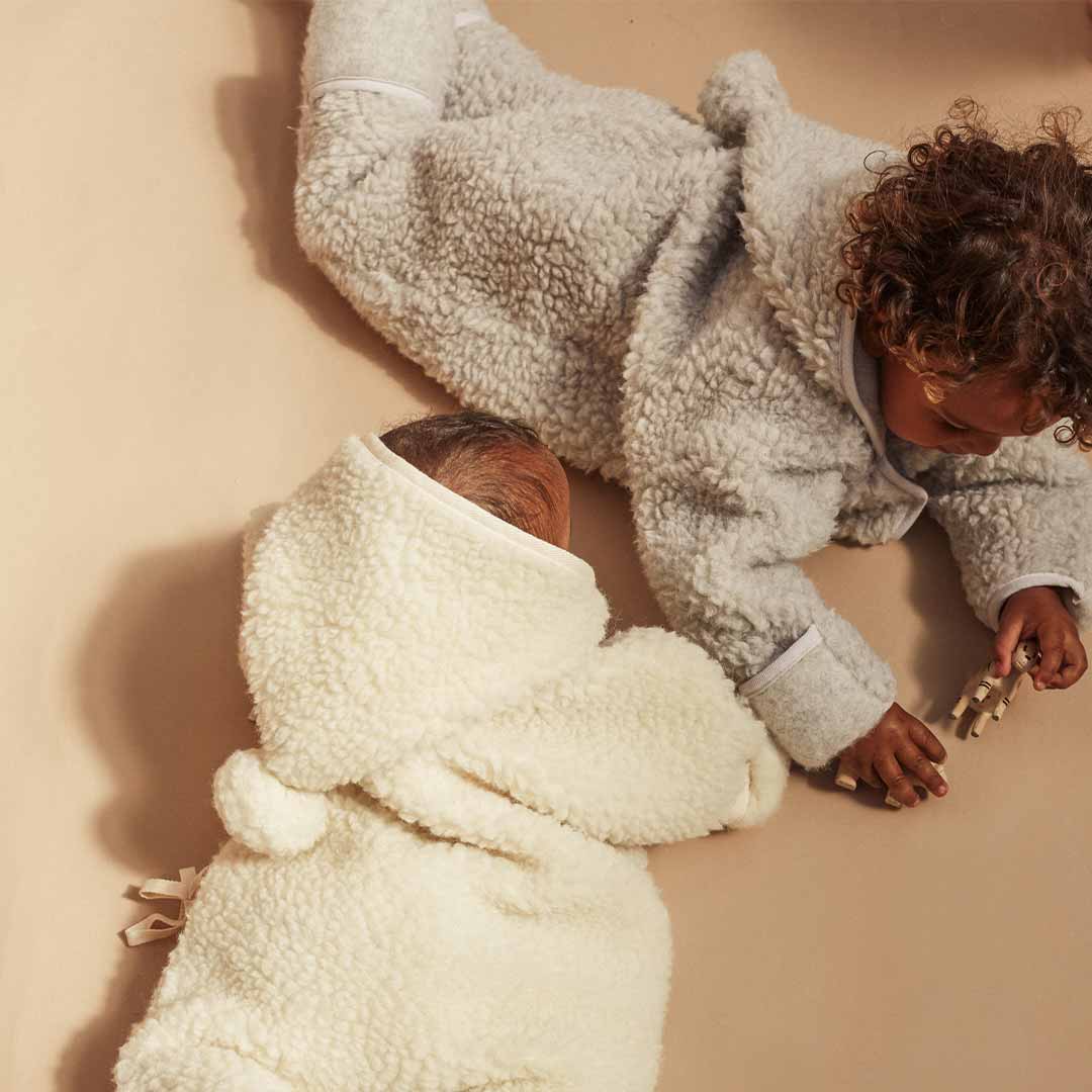 BINIBAMBA Merino Wool Snugglesuit - Cloud