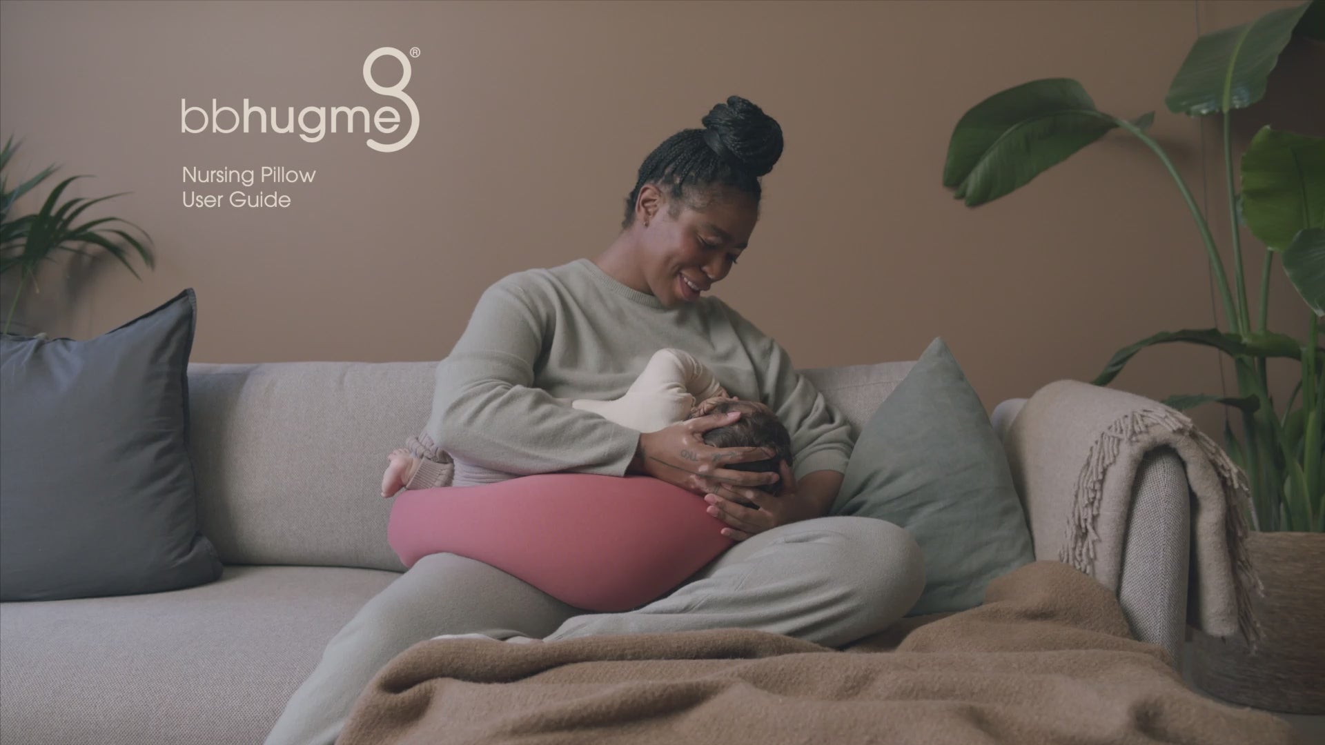 bbhugme Nursing Pillow - Grey Melange Feeding | Weaning | abbs.gov.ag