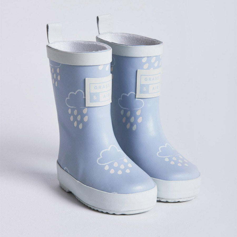 Grass & Air Colour-Revealing Wellies - Baby Blue