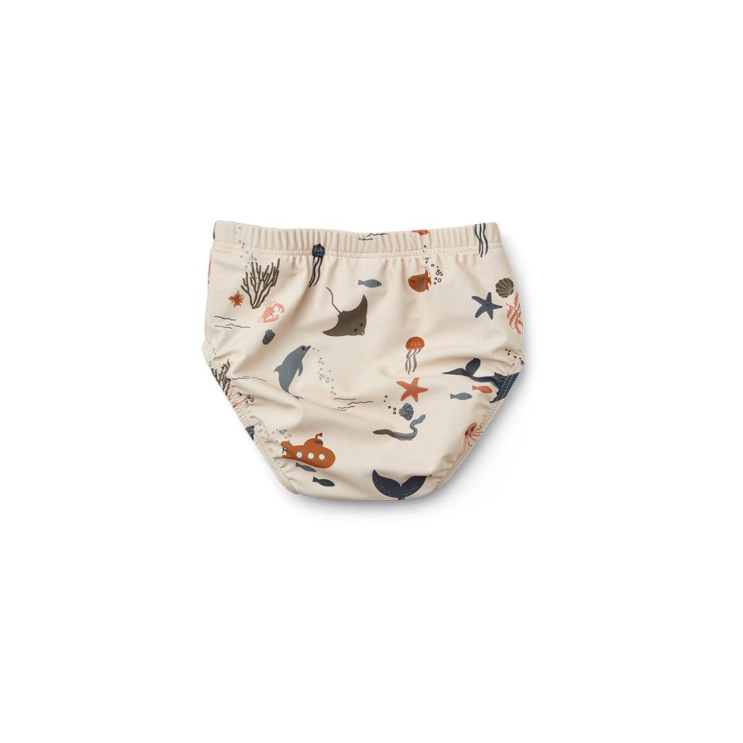 Liewood Anthony Baby Swim Pants - Sandy - Sea Creature Sun Protection ...