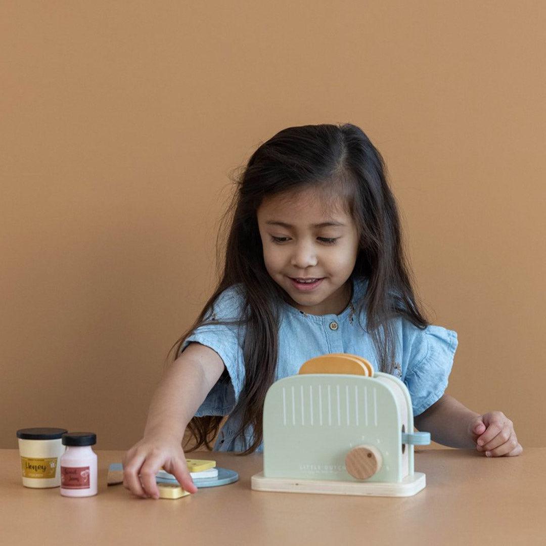 Little Dutch Wooden Toaster Set | Natural Baby Shower