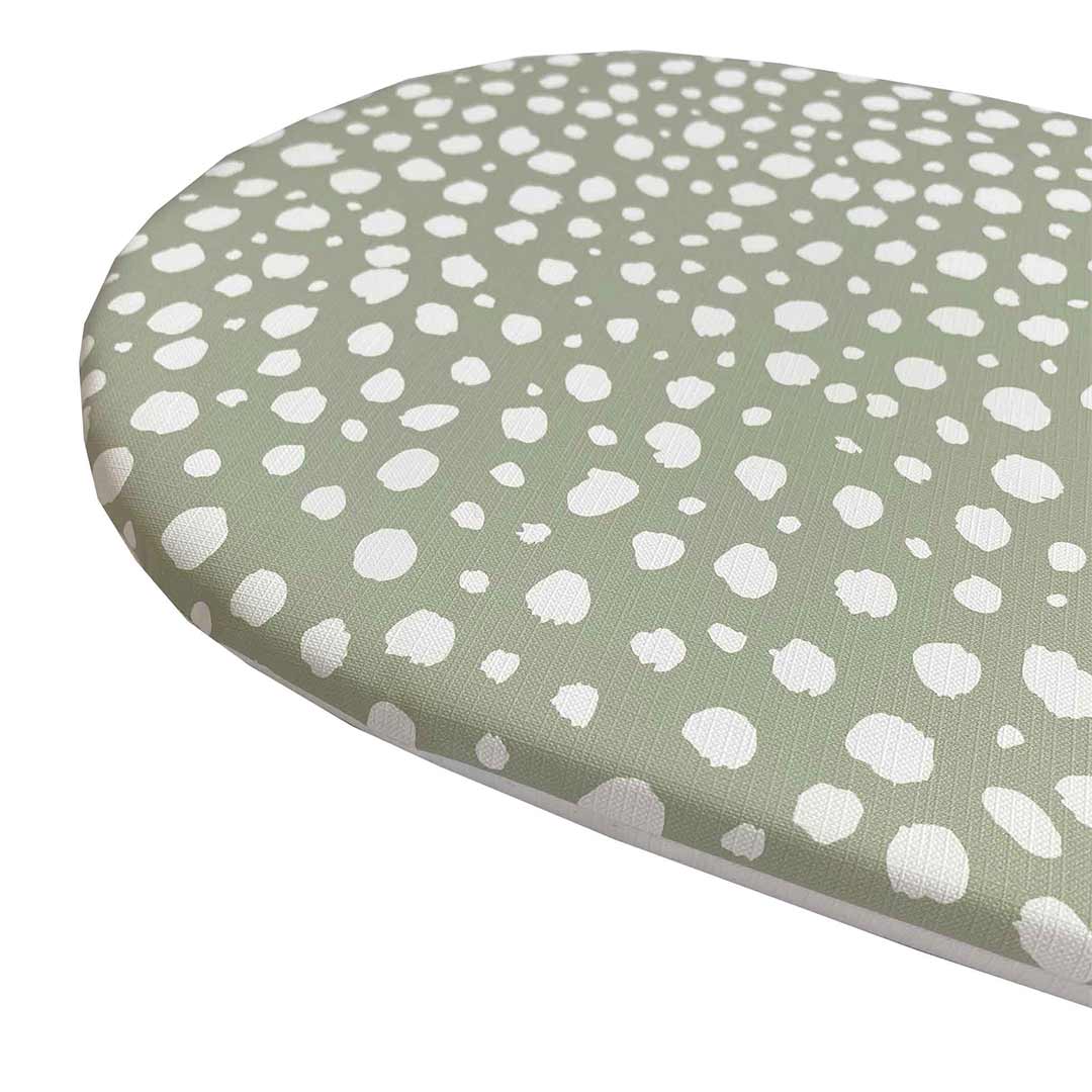 Mama Shack Changing Basket Liner - Sage Spotty | Natural Baby Shower