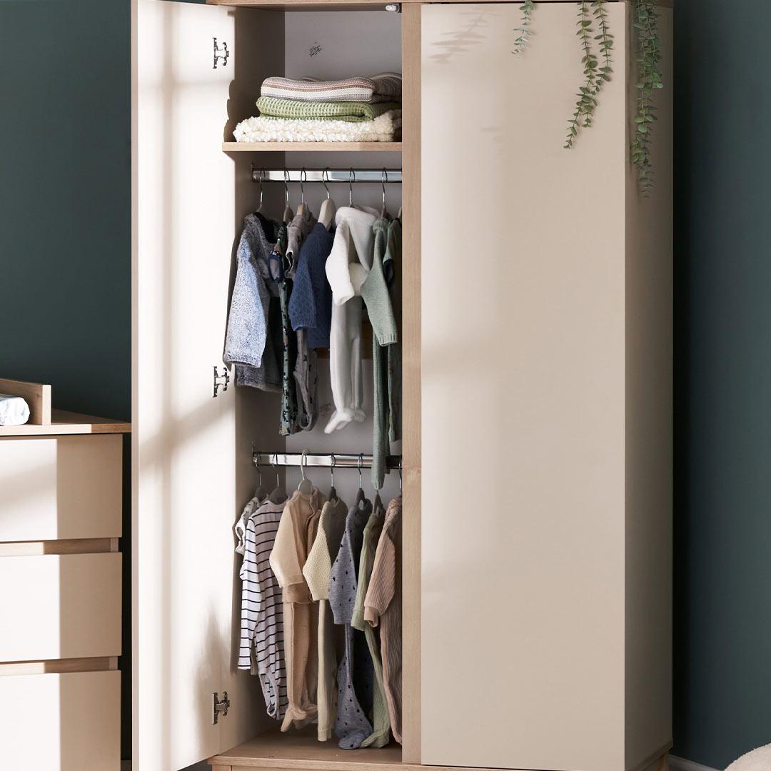 Obaby Astrid Double Wardrobe - Satin | Natural Baby Shower