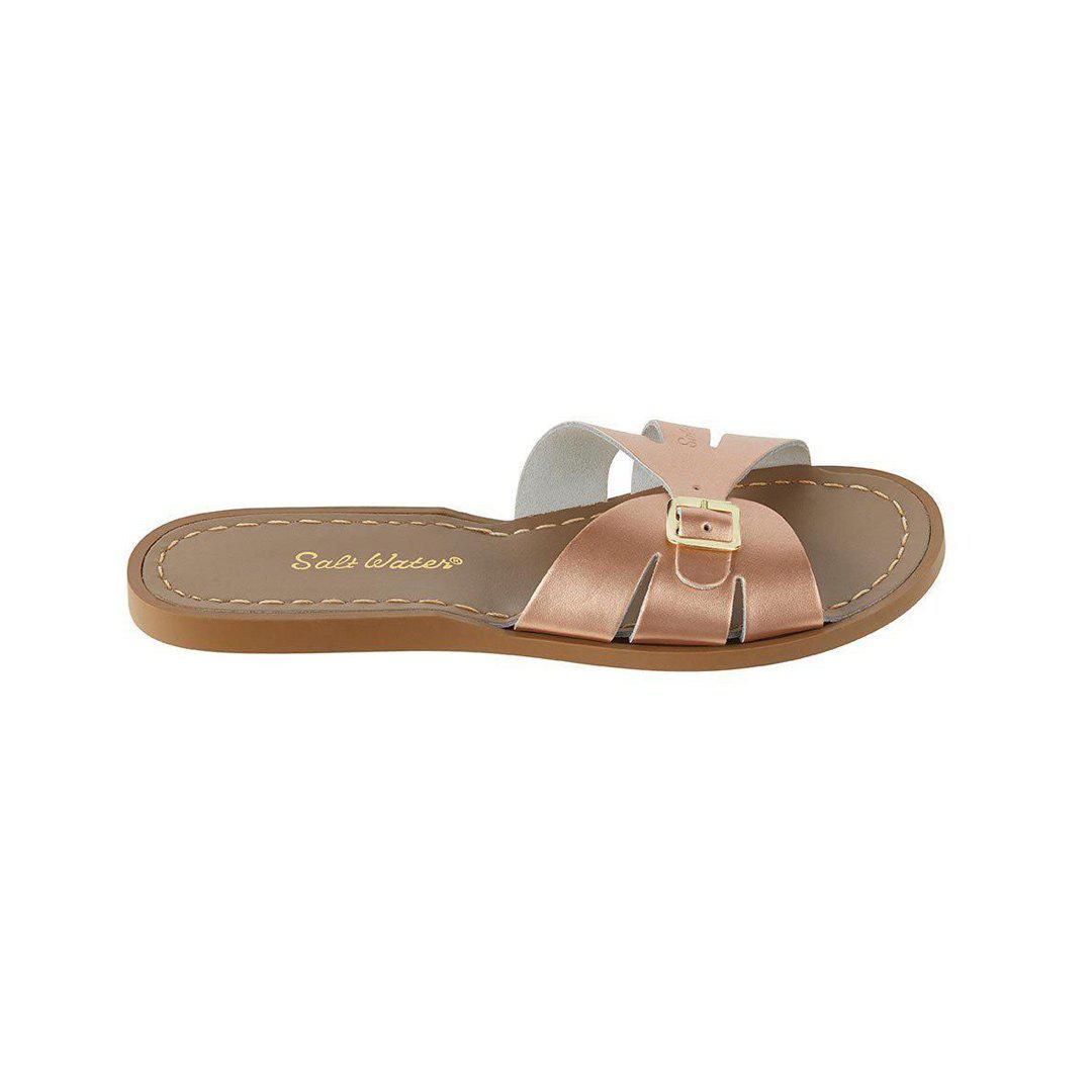 Rose Gold Slides | Salt Water Women's Sandals | Natural Baby Shower