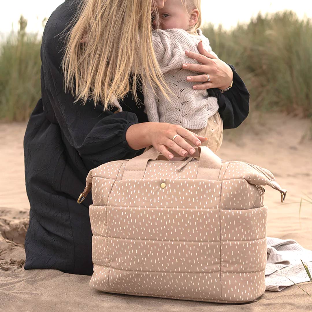 Storksak Organic Tote Changing Bag - Seashell Handbags | Totes | abbs ...