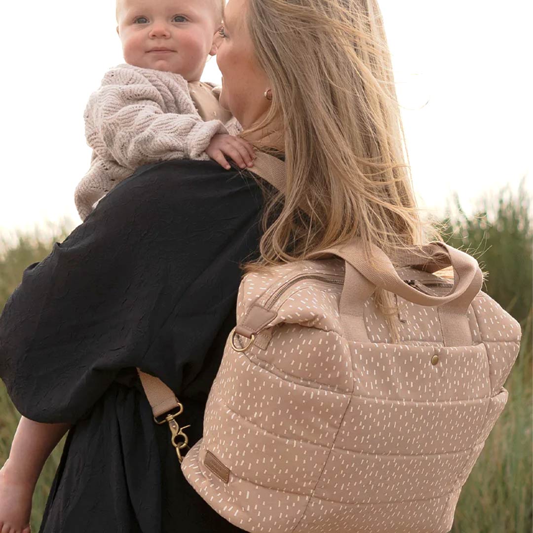 Storksak Organic Tote Changing Bag - Seashell Handbags | Totes | abbs ...